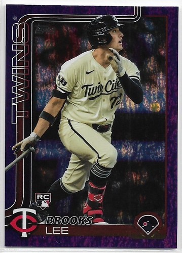 2025 Topps Brooks Lee #317 Rookie Purple Holo Foil Parallel #'d /250 ...