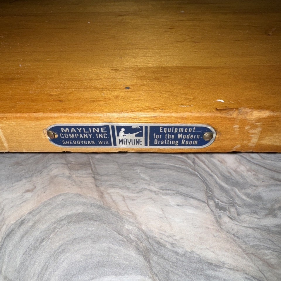 Vintage Mayline Desktop or Lap Portable Wood Drafting Table Board - 12 ...