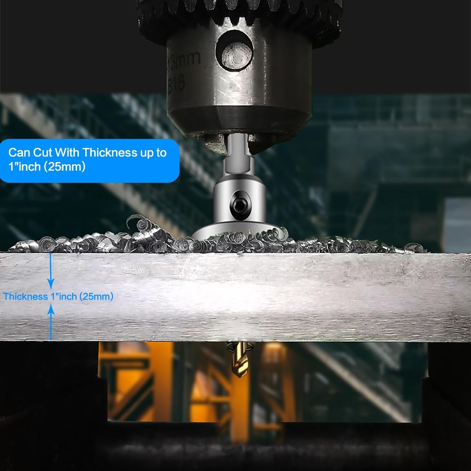 11 Pcs TCT Hole Saw Set,5/8” to 2” Heavy-Duty Tungsten Carbide Hole ...