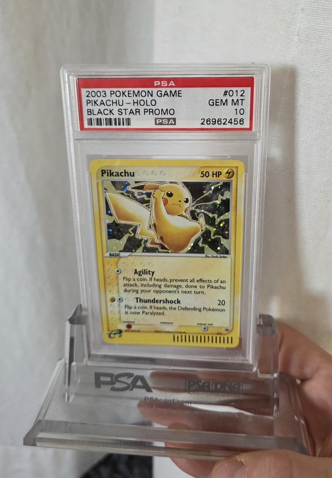 PSA 10 GEM MT 2003 Pikachu Black Star Promo #012 EN Pokemon | eBay