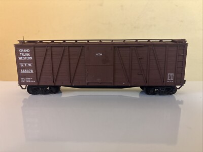 ACCURAIL 40' WOODEN REEFER BOX CAR GRAND TRUNK WESTERN HO SCALE ...