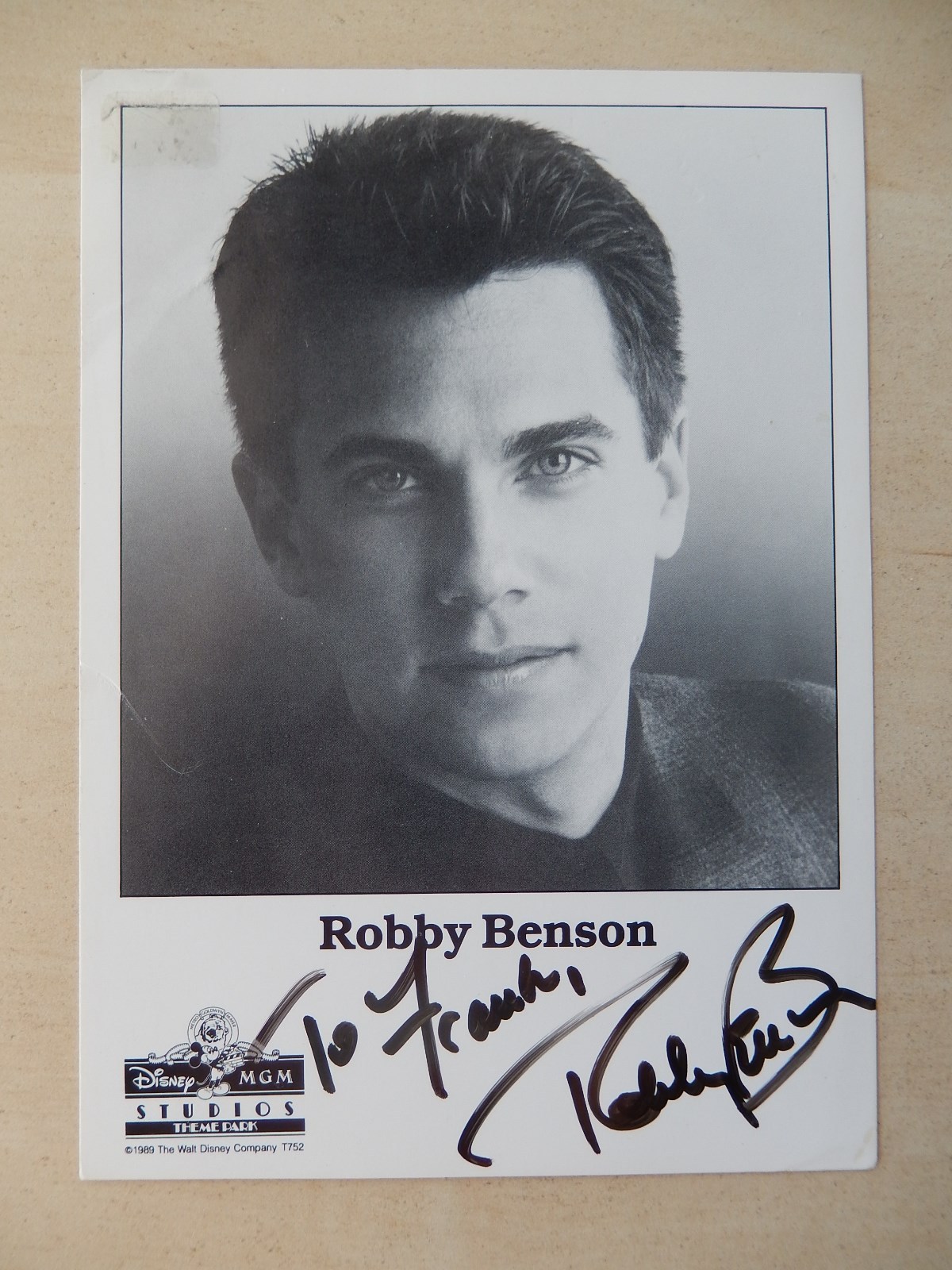 Robby Benson Autographed 5" X 7" Photograph | eBay
