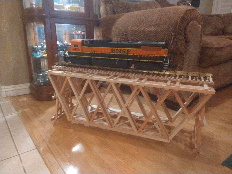 G Scale Truss Bridge! 48" Garden train Trestle Model Use With LGB MTH ...