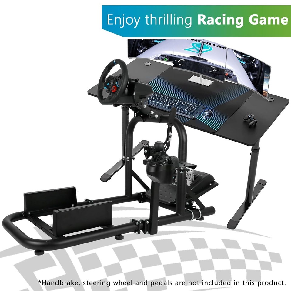Hottoby Simulator Racing Cockpit with Seat & Monitor Stand Fit Logitech ...