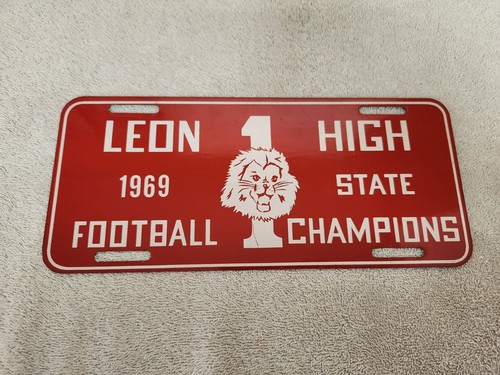 1969 Tallahassee FL Leon High Lions State Football Champs Booster ...