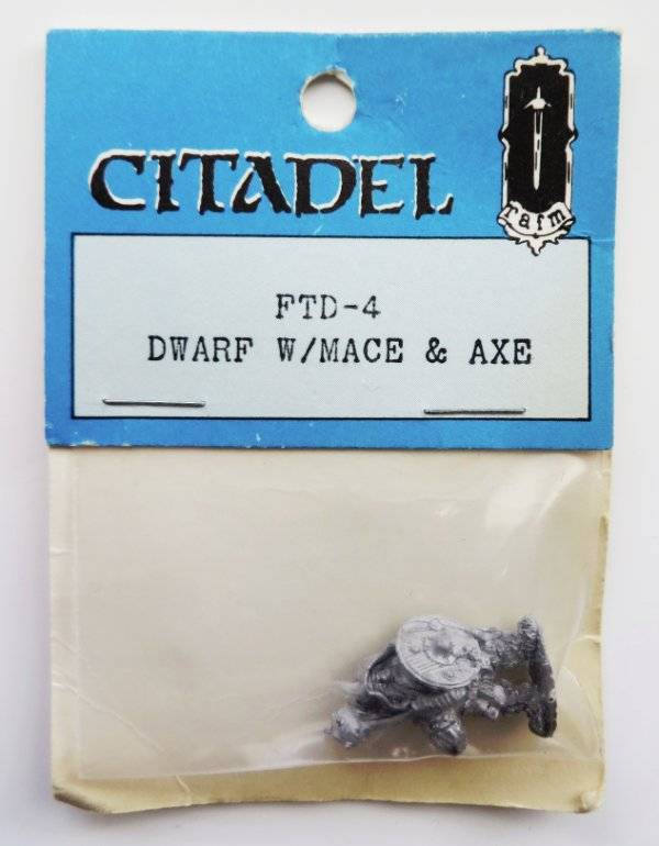Citadel RAFM FTD-4 Dwarf W/Mace & Axe Sealed Blue Catalogue 1981 Rare ...