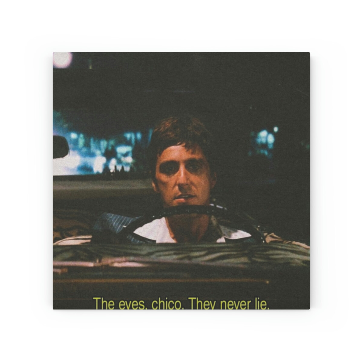 SCARFACE - THE EYES. CHICO. | WOOD CANVAS | eBay