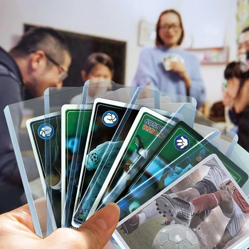 Trading Card Sleeves Hard Plastic Clear Case Holder 200 Baseball Cards ...