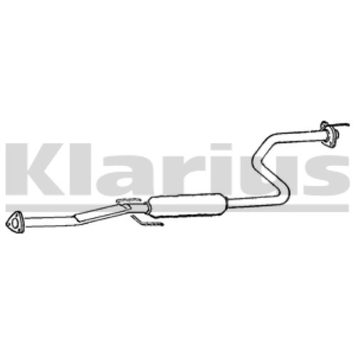 1x KLARIUS OE Quality Replacement Middle Silencer Exhaust For HONDA ...