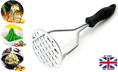 Plastic Handle Stainless Steel Potato Masher, Fruit Vegetable Masher ...