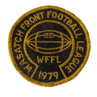 Vintage Wasatch Front Football League WFFL 1979 Patch Retro Youth ...