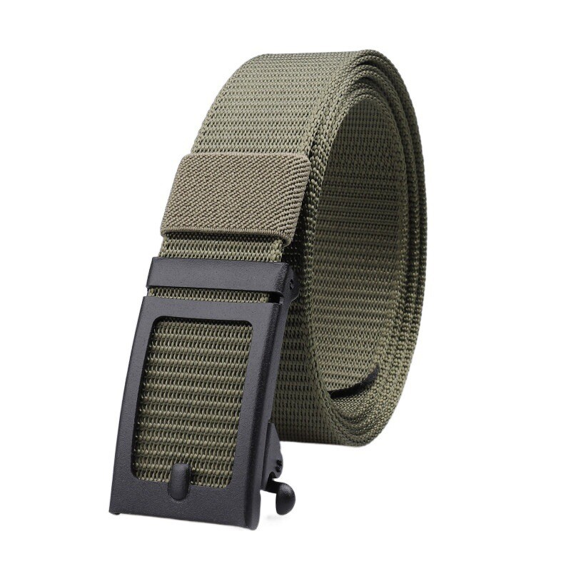 Mens Ratchet Belt Nylon Web Belts for with Automatic Slide Buckle ...