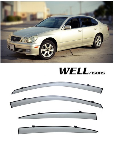 For 98-05 Lexus GS300 GS400 GS430 WellVisors Side Window Visors Premium ...