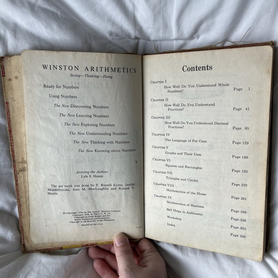 VTG 1956 Lot Of 3 Winston The New Exploring 5 Understanding 6 Thinking ...
