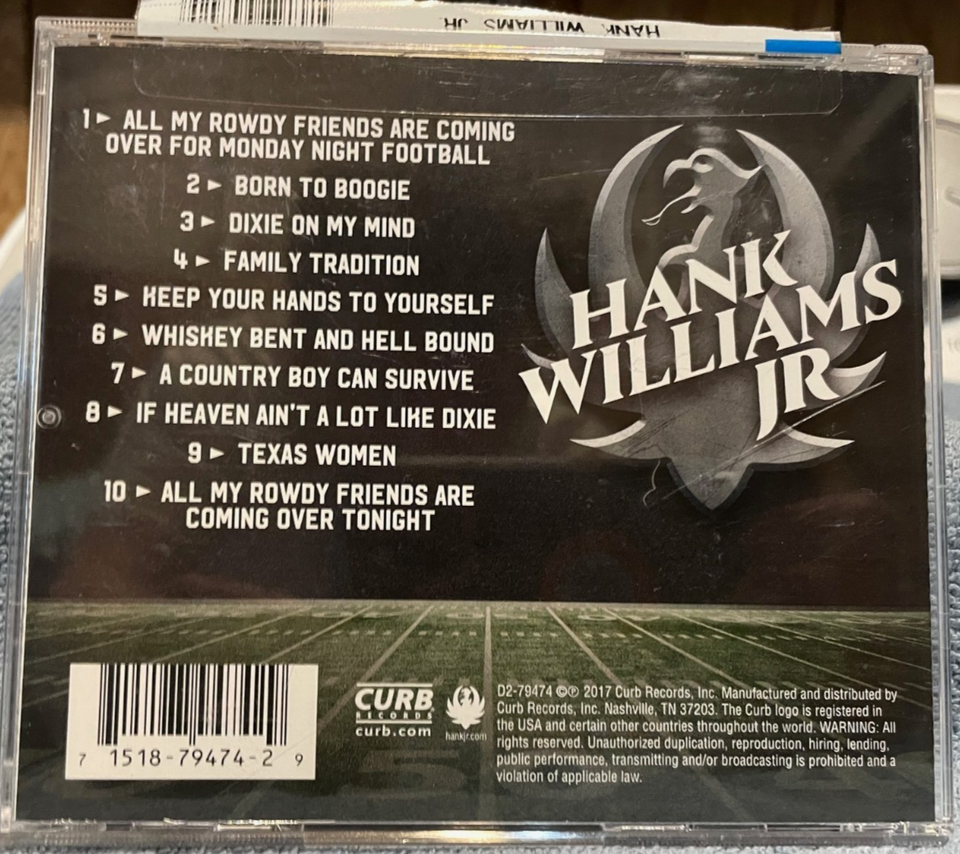 Hank Williams Jr. All My Rowdy Friends Are Coming Over Great Tailgating ...