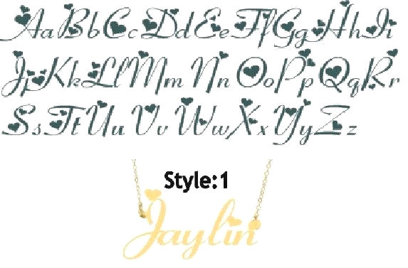 PERSONALIZED 14K GOLD PLATED NAME PLATE NECKLACE Any name Any Style ...