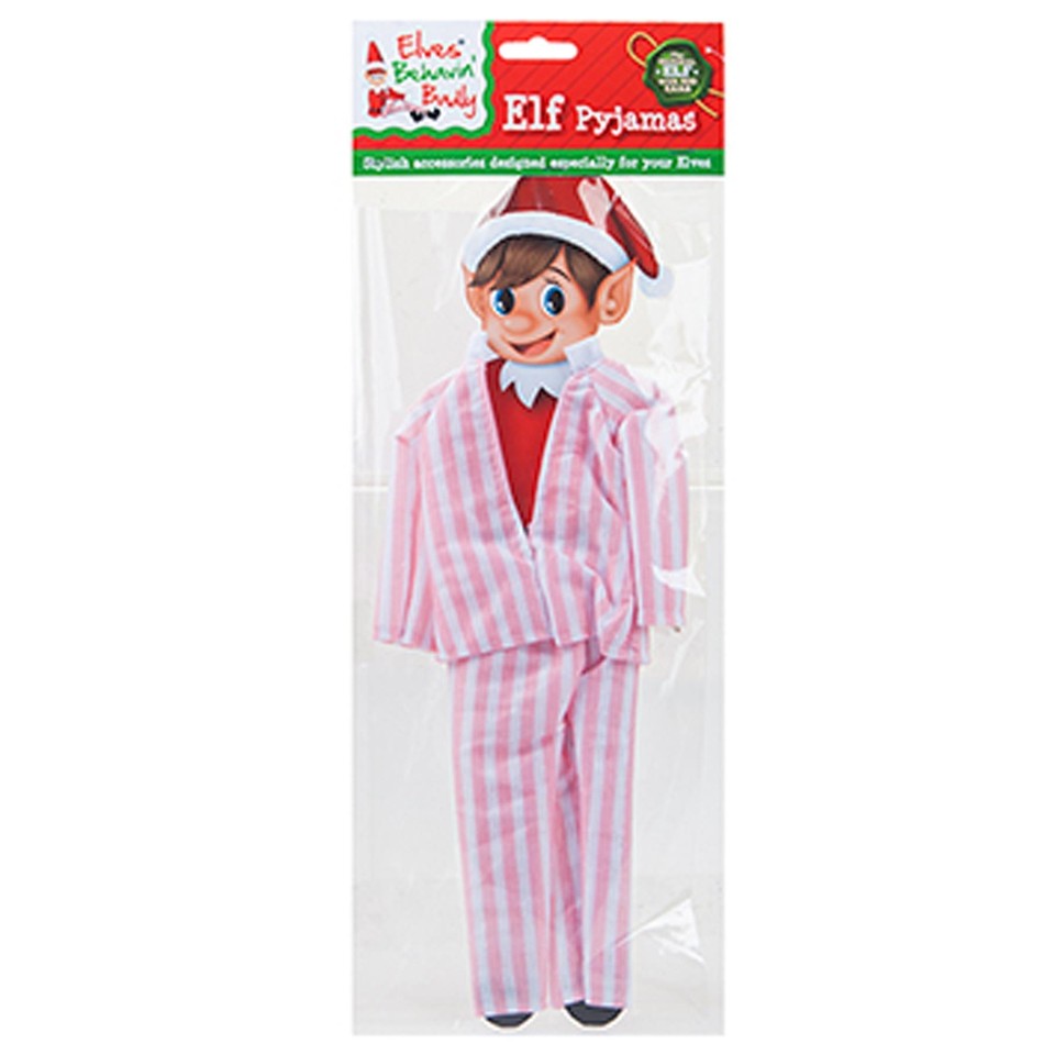 Christmas Elf Dressing up Outfit ELF Accessories - ELF Pyjamas - Pink ...