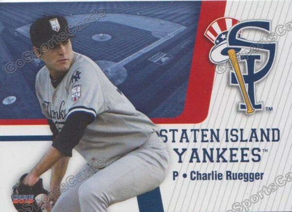 2019 Staten Island Yankees Charlie Ruegger RC Rookie NY | eBay