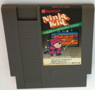 1986 Bandai NINJA KID NES Nintendo Video Game Made In Japan In Very ...