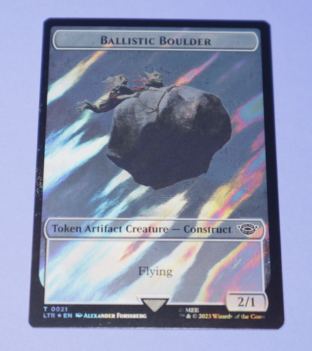 Ballistic Boulder 0021 Food 0023 Surge Foil Token Lord Of The Rings LTR ...