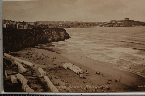 Ancienne Carte Postale 1912 Newquay Crigga Plage | eBay
