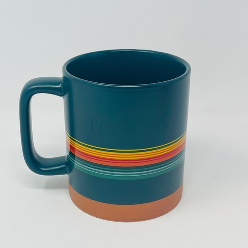Pendleton Coffee Mug Green Multicolor Stripe Cottage Country Farm ...