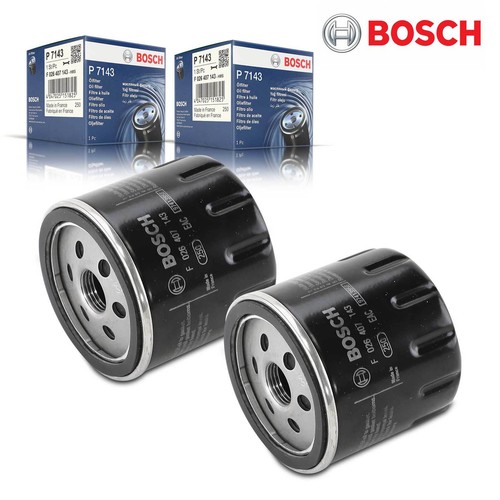 2X BOSCH F026407143 FILTER ÖLFILTER FÜRVW GOLF AUDI A3 A4 CUPRA SEAT ...