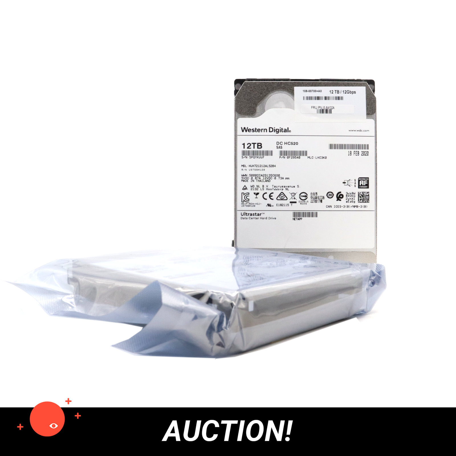 HGST DC HC520 2x 12TB (24TB total) 7.2K 12GB/s 3.5" | HUH721212AL5204 ...