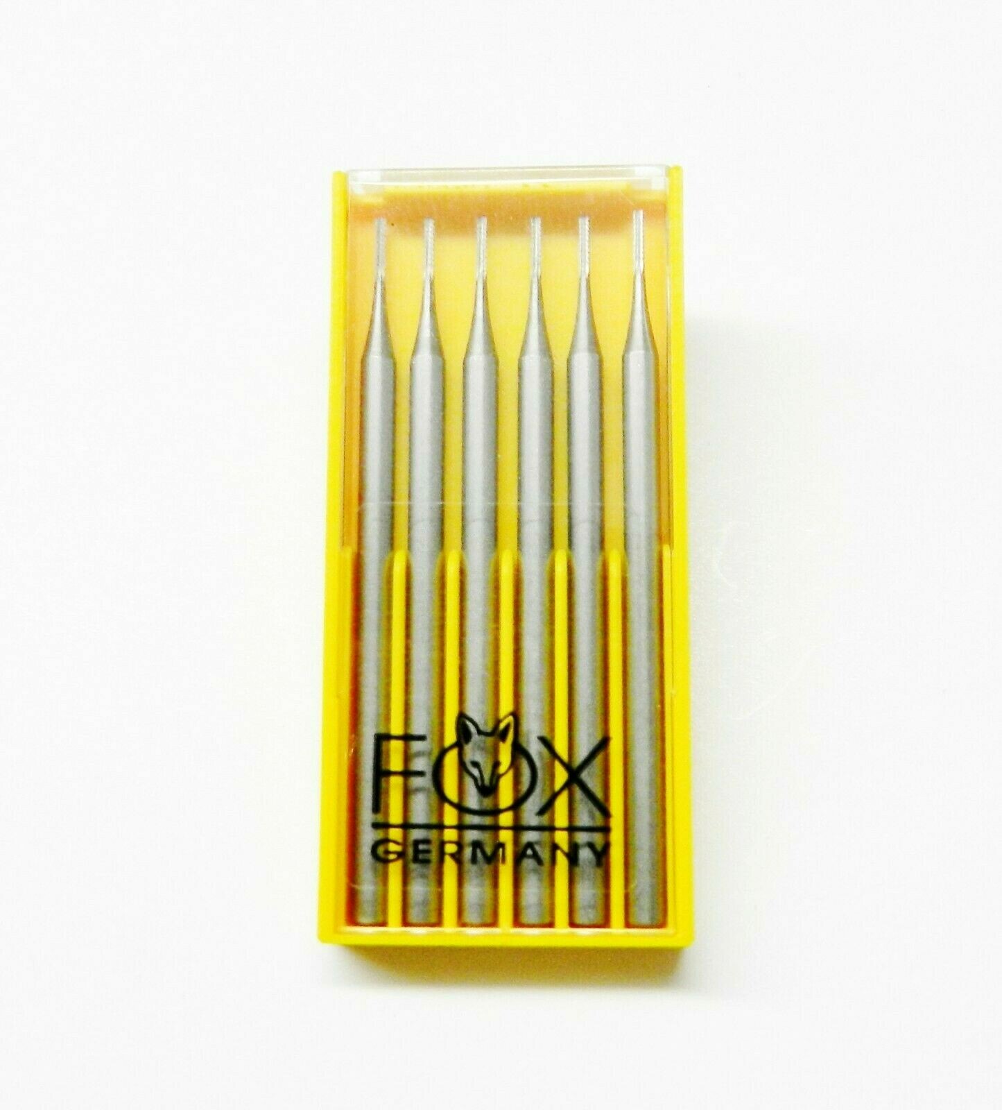 FOX Bur Cylinder Square Cross-Cut Fissure Jewelry Bur Size 006 - 0.6mm ...