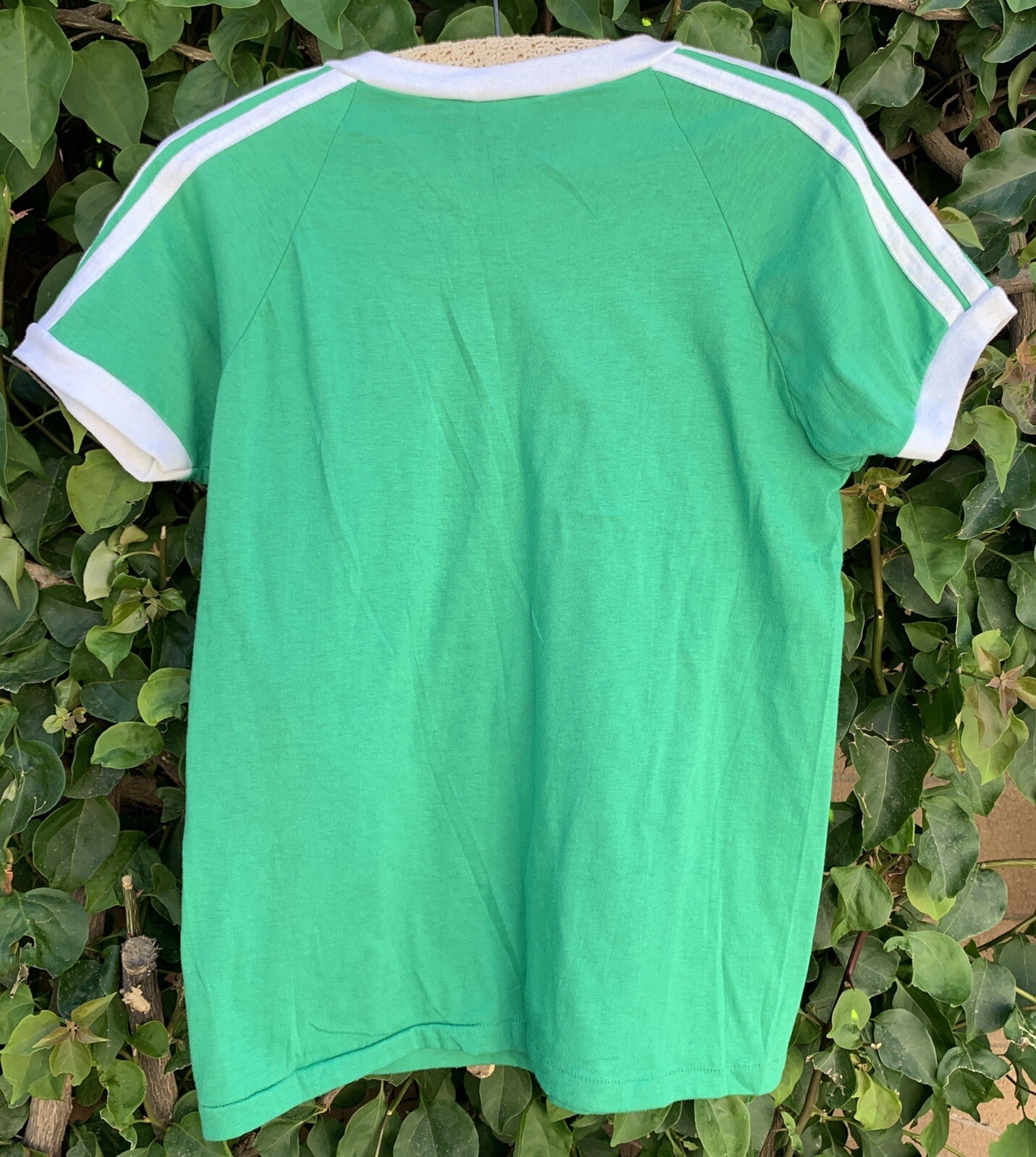 Vintage Wrights T Shirt Short Sleeve V Neck Ringer Tee Made In USA Size ...