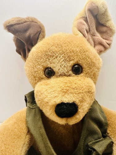 Build-A-Bear Brown Tan Kangaroo Plush Stuffed Animal 12” Fishing Vest ...