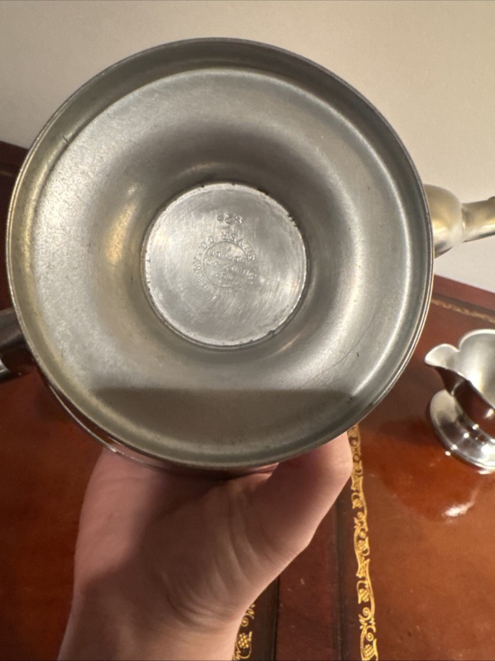 Vintage Glastonbury New England Pewter Silver Co. Tea Pot, Cream ...