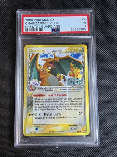 PSA 1 - Charizard (Delta Species) 4/100 Crystal Guardians Reverse Holo ...