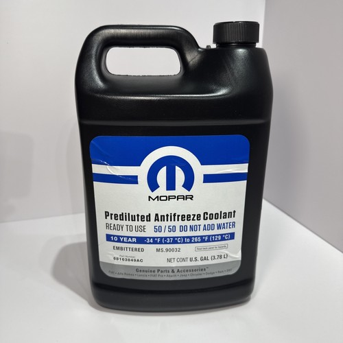 Genuine OEM Mopar Antifreeze Coolant 50/50 Prediluted 68163849AC ...