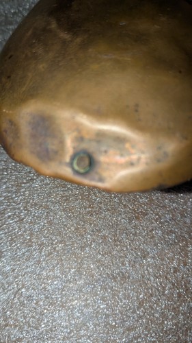 Civil War Era British Copper Gun Powder Flask With Native American ...