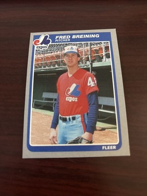 1985 Fleer - Fred Breining #392 Montreal Expos | eBay