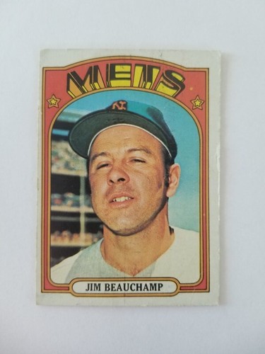 JIM BEAUCHAMP 1972 TOPPS BASEBALL CARD #594 NEW YORK METS | eBay