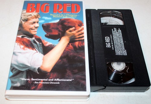 Disney Big Red VHS 1962 Anchor Bay Clamshell Case Dog Movie - Very Good ...