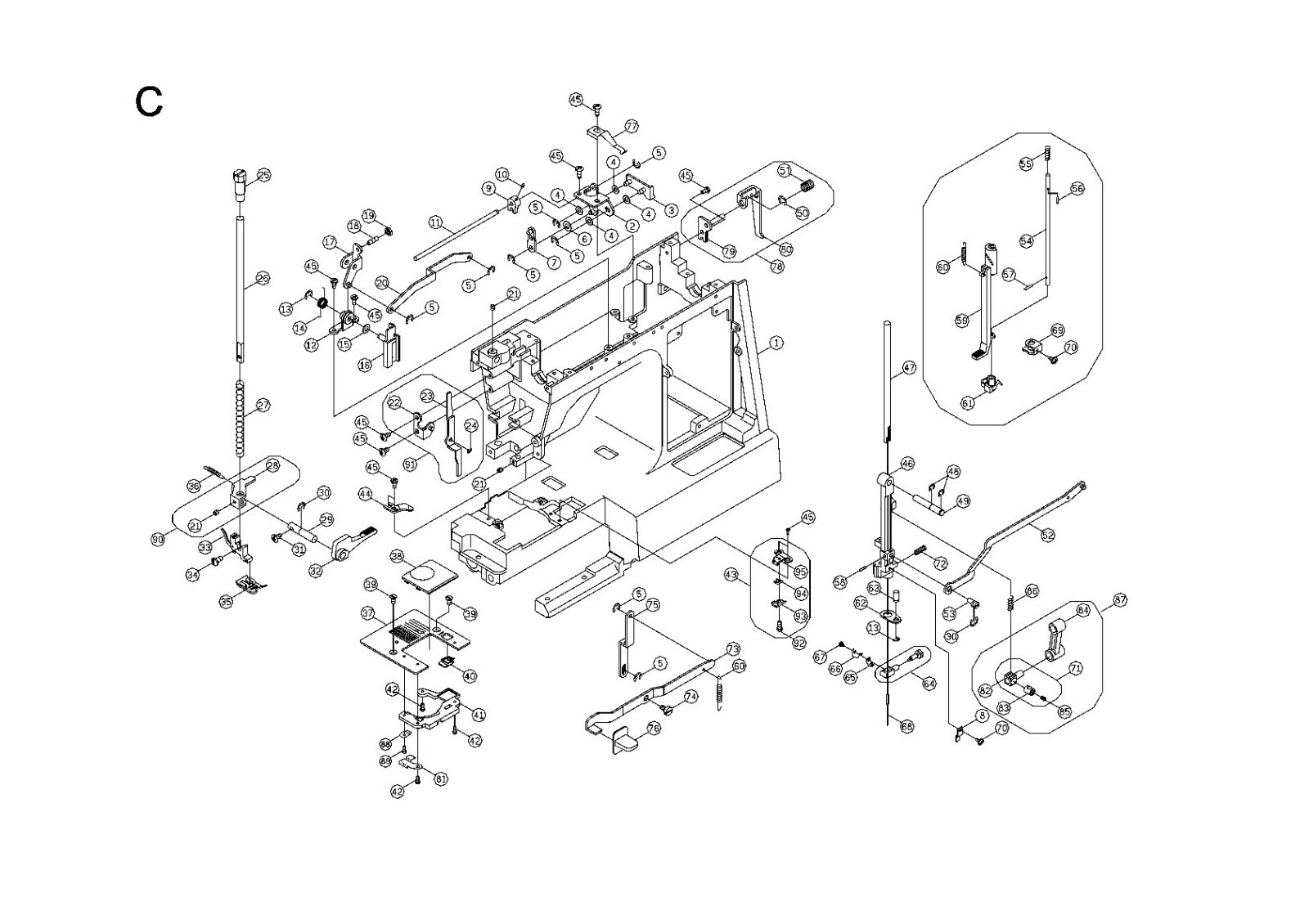 Illustrated Parts Manual, on CD in PDF Format, for Singer 6550 Sewing ...