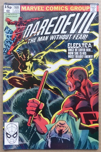 DAREDEVIL #168, KEY ISSUE WITH 1st APPEARANCE & ORIGIN OF "ELEKTRA", VF ...