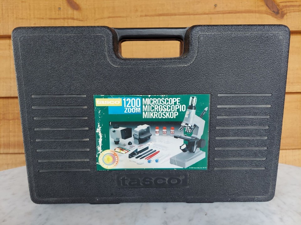 1997 TASCO 1200 ZOOM MICROSCOPE SET WITH CASE | eBay