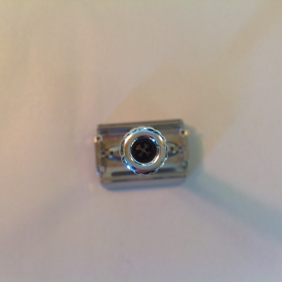 Vtg 1955 Gillette President One Piece Safety Razor A1 w/Case Platinum ...