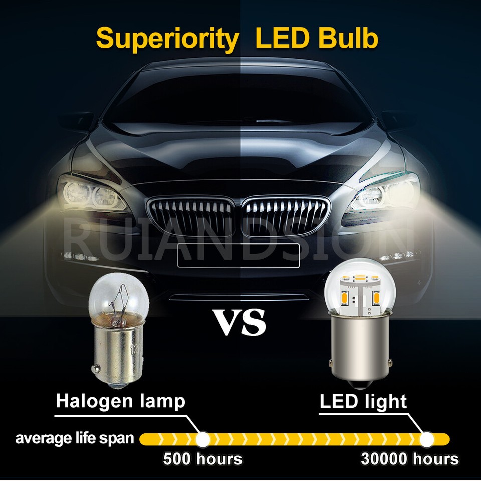 1156 BA15D 1157 LED Bulb 6V 12V 24V 48V For Car Marine Turn Signal ...