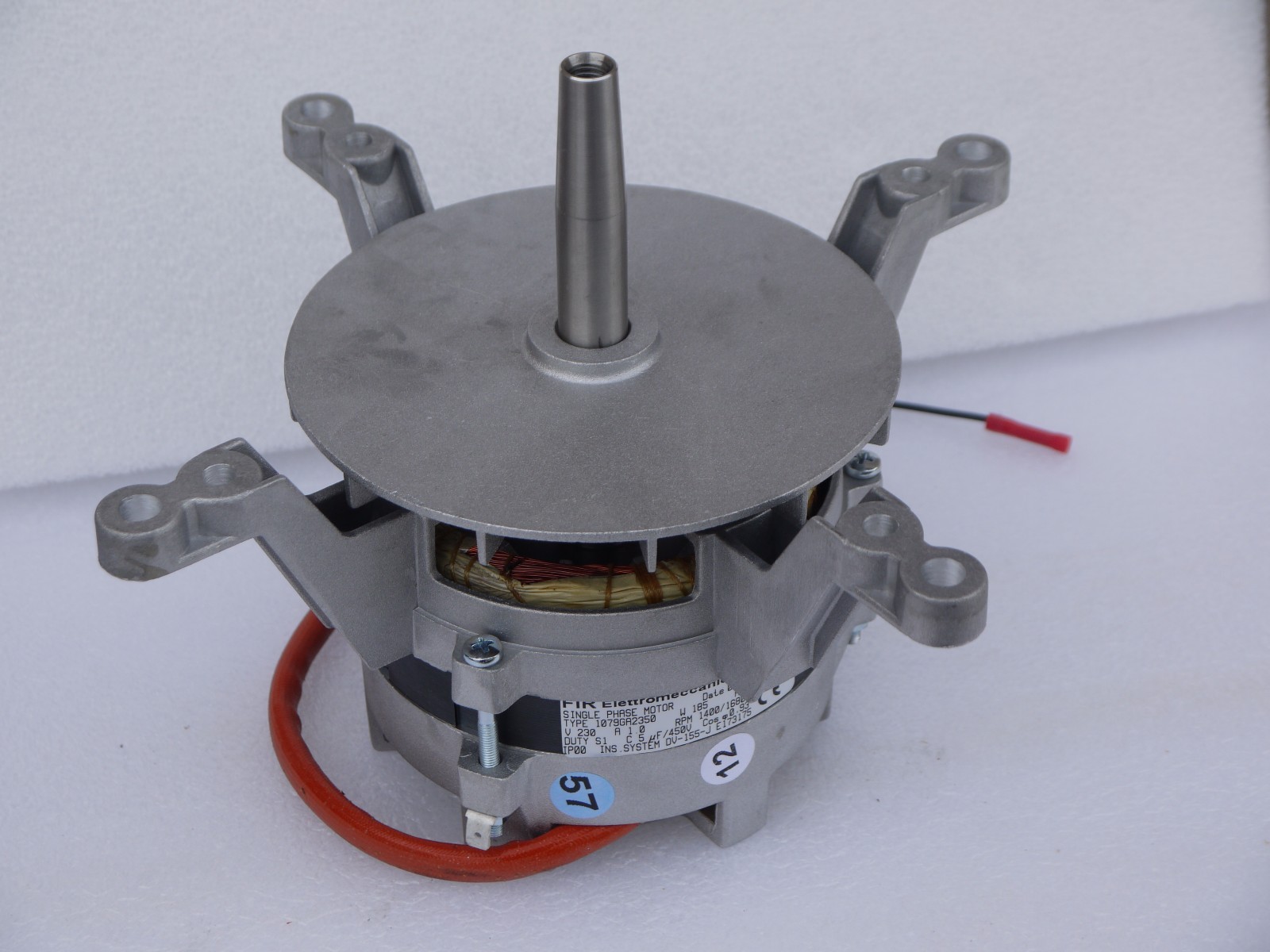 FIR ELETTROMECCANICA 1079GA2350 Motor Single Phase Bourgeois 1680RPM ...