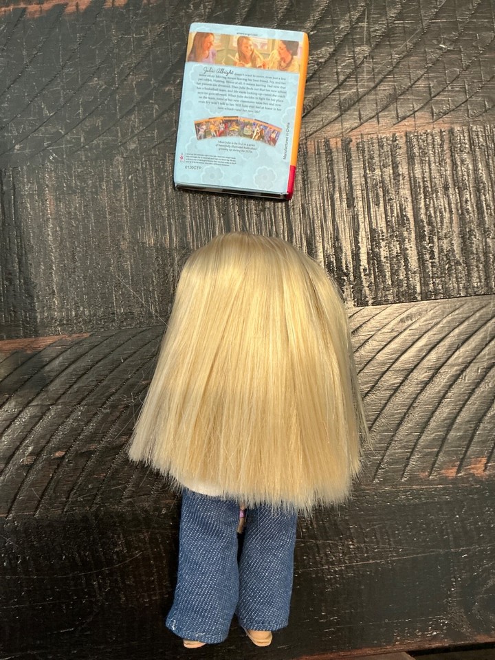 AMERICAN GIRL Julie Mini Doll w/Mini Book | eBay
