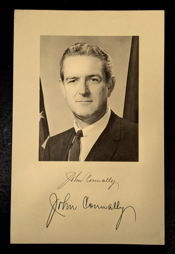 John Connally Signed Autograph Photo Texas Governor 1963 | eBay