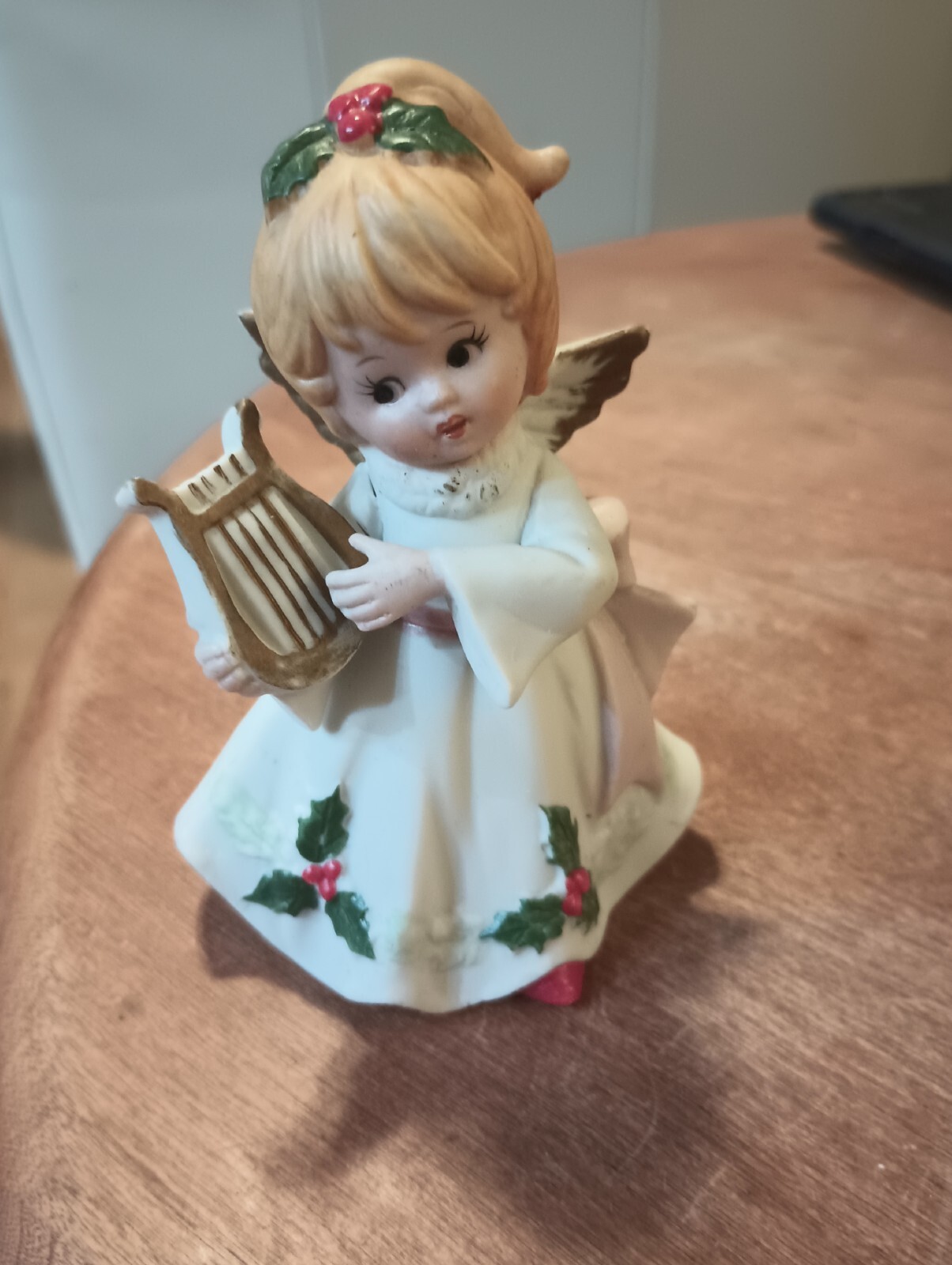 Vintage Homco Christmas Angel Figurine W/ Lyre 4.5” Taiwan # 55 | eBay