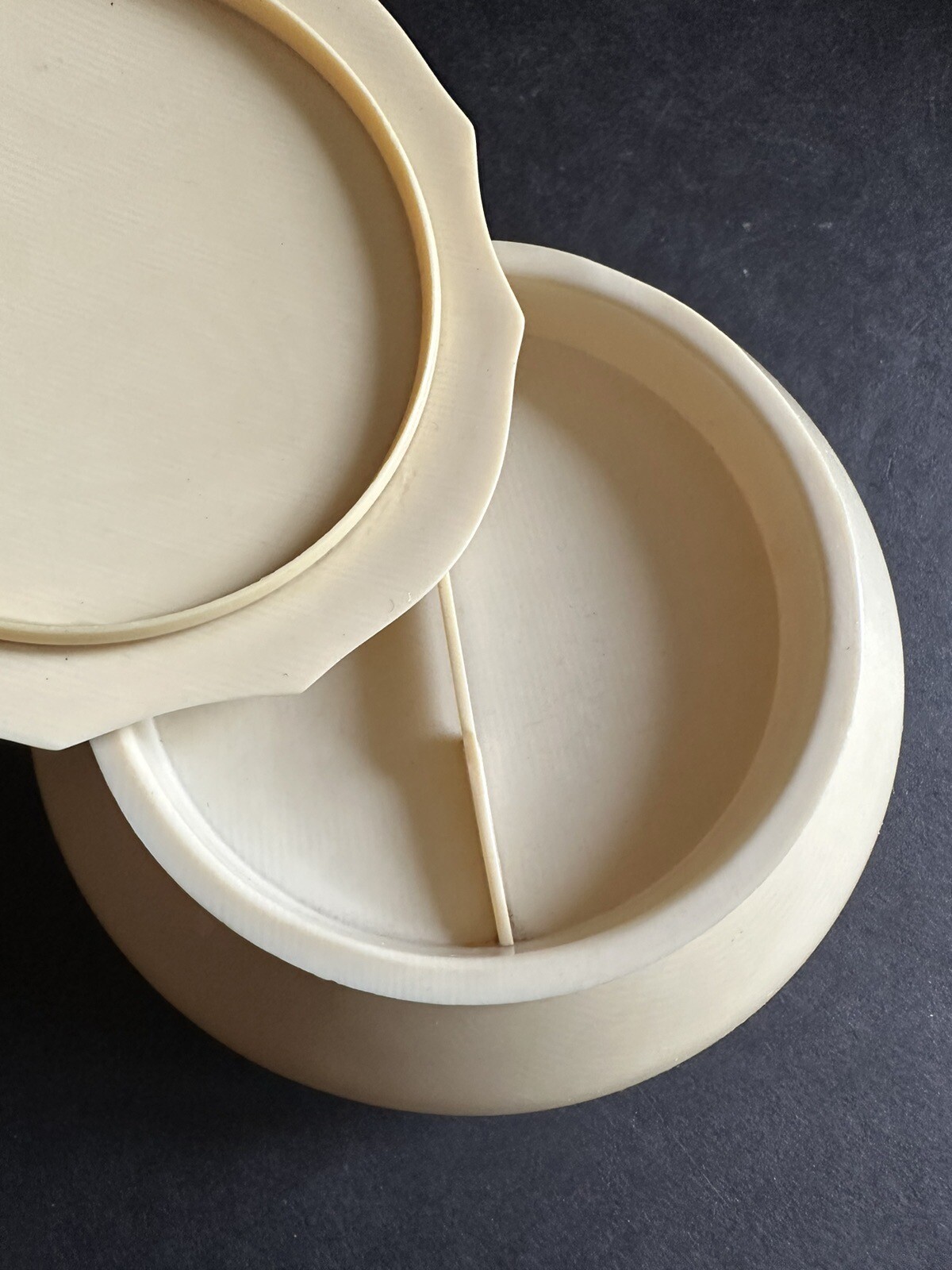 2 Vintage Ivory Pyralin Dubarry French Celluloid Vanity Dresser Powder ...