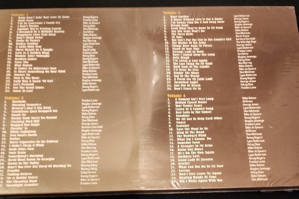 100 country greats 4 CD box set SKU 64(8) | eBay