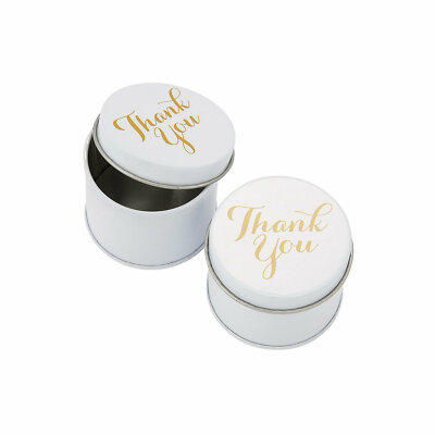 THANK YOU WHITE METAL CONTAINERS (24PC), Party Supplies, 24 Pieces | eBay